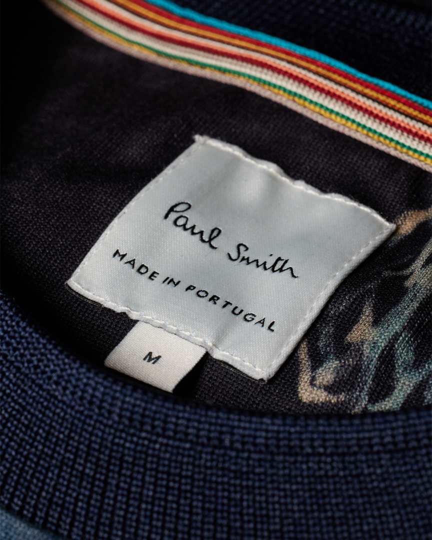 Men's Navy 'Thistleberry' Print T-Shirt