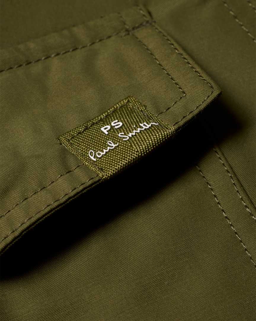 Men's Khaki Green Cotton-Nylon Field Jacket