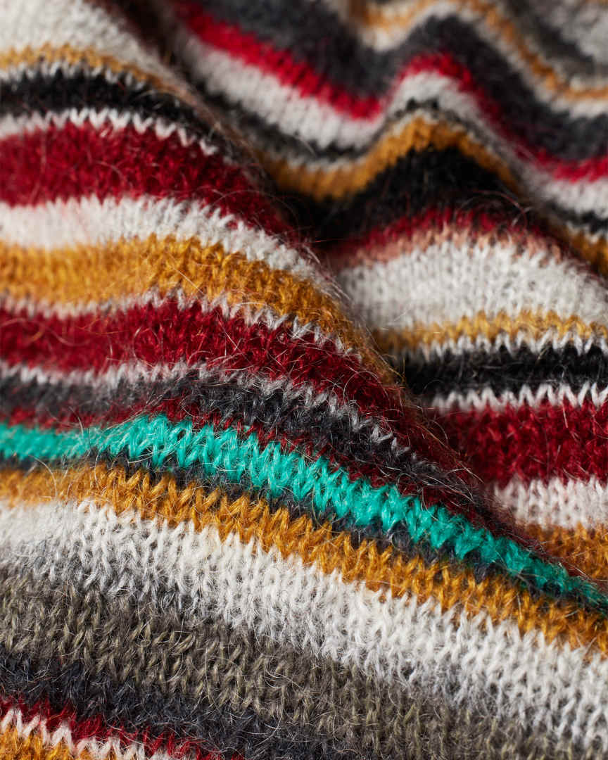 'Signature Stripe' Wool-Mohair Cardigan