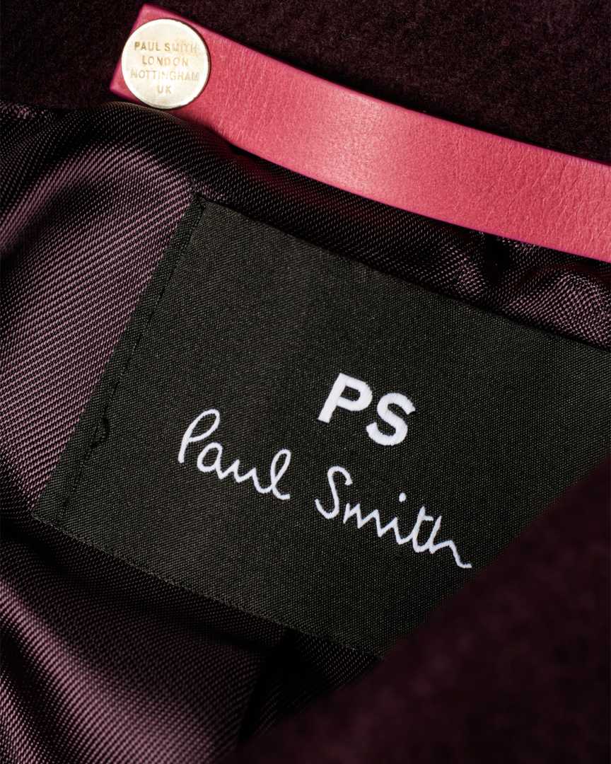 Women's Purple Wool-Cashmere Blend Cropped Cocoon Jacket