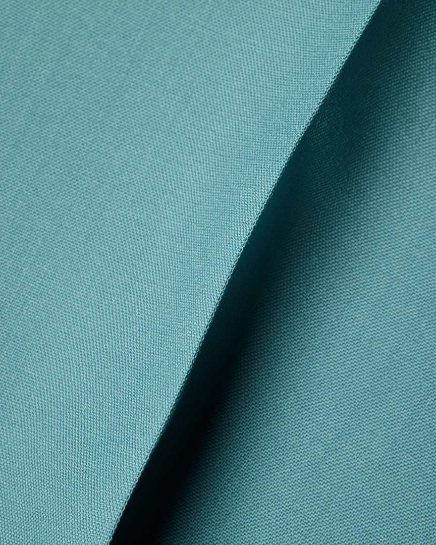 Women's Sea Green Wool Wide-Leg Trousers