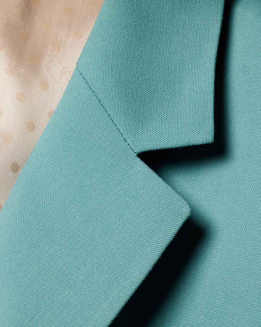 Women's Sea Green Wool Blazer