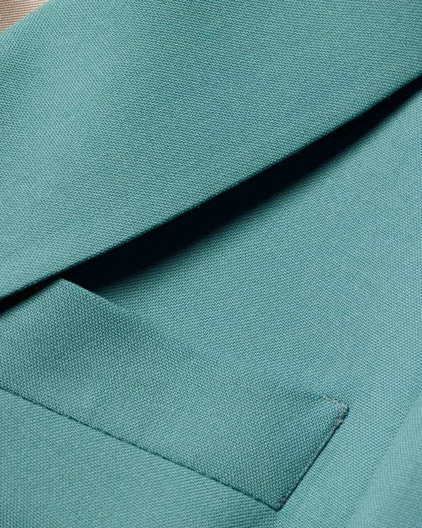 Women's Sea Green Wool Suit