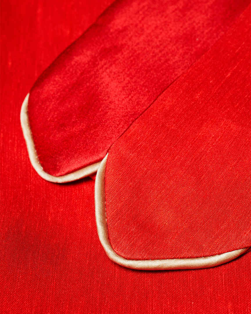 Daniel Hanson For Paul Smith - Red Linen And Silk Dressing Gown