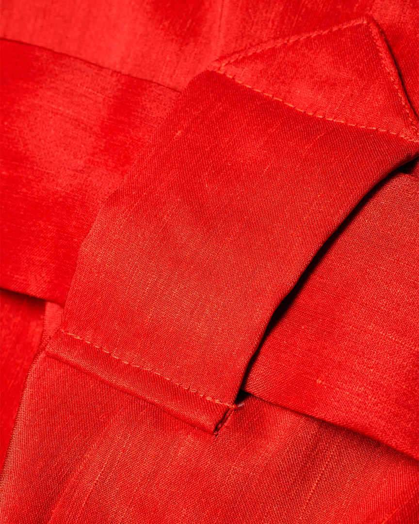 Daniel Hanson For Paul Smith - Red Linen And Silk Dressing Gown