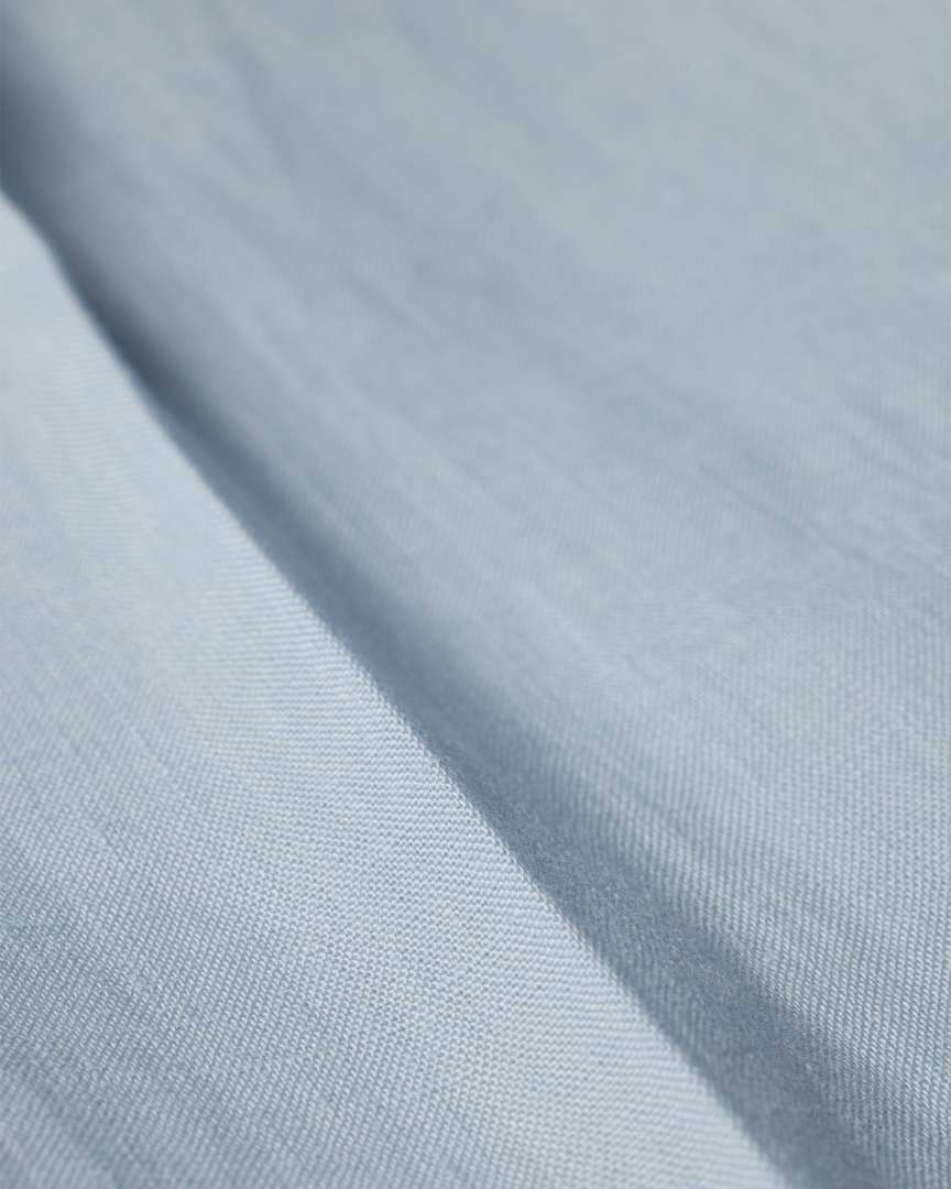 Men's Pale Blue Linen Drawstring Trousers