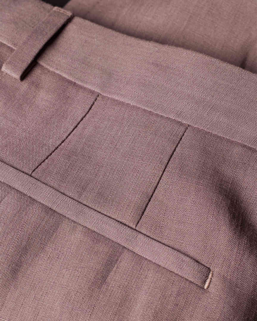 Men's Dusty Mauve Linen Suit
