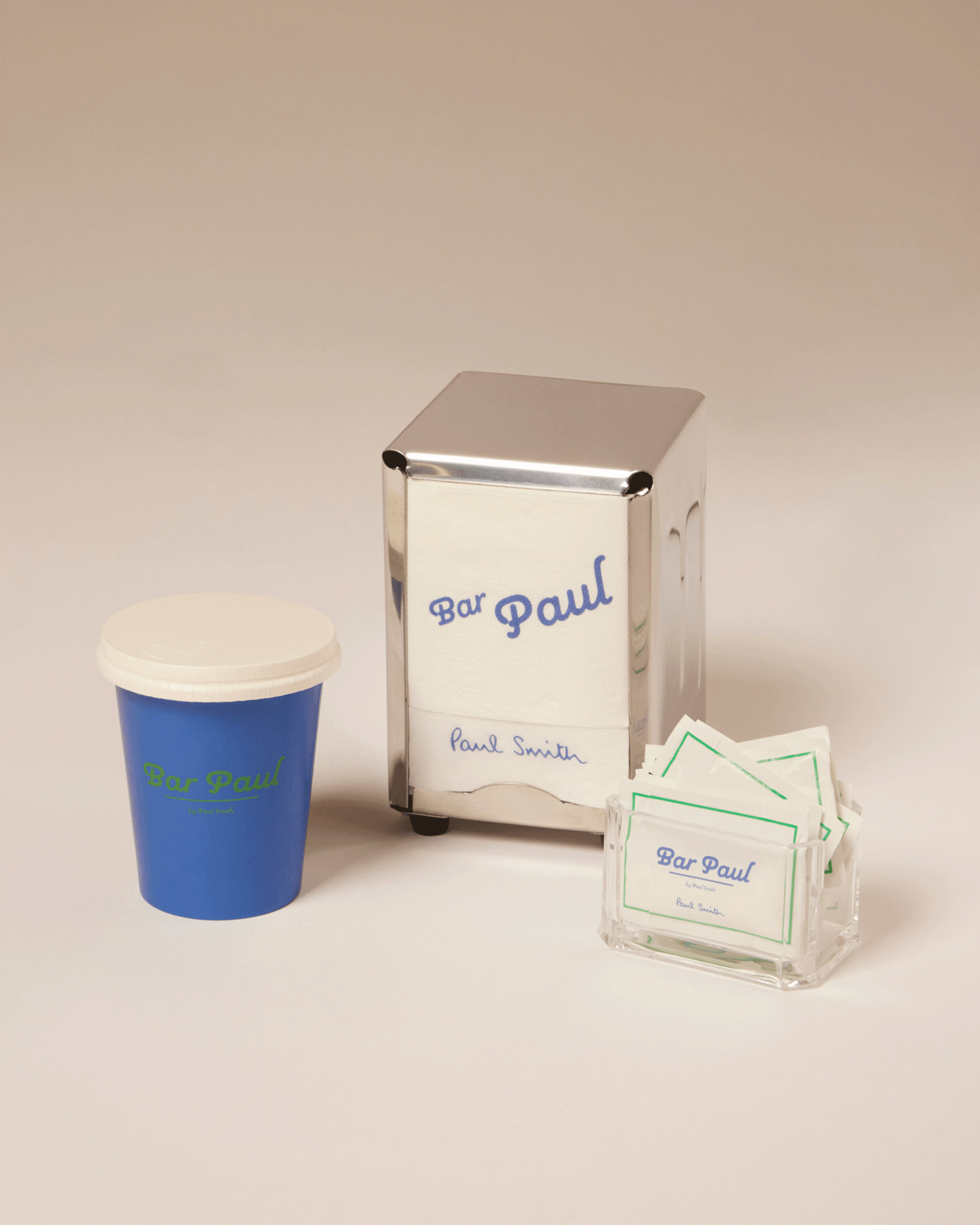 Blue 'Bar Paul' Embroidered Cap